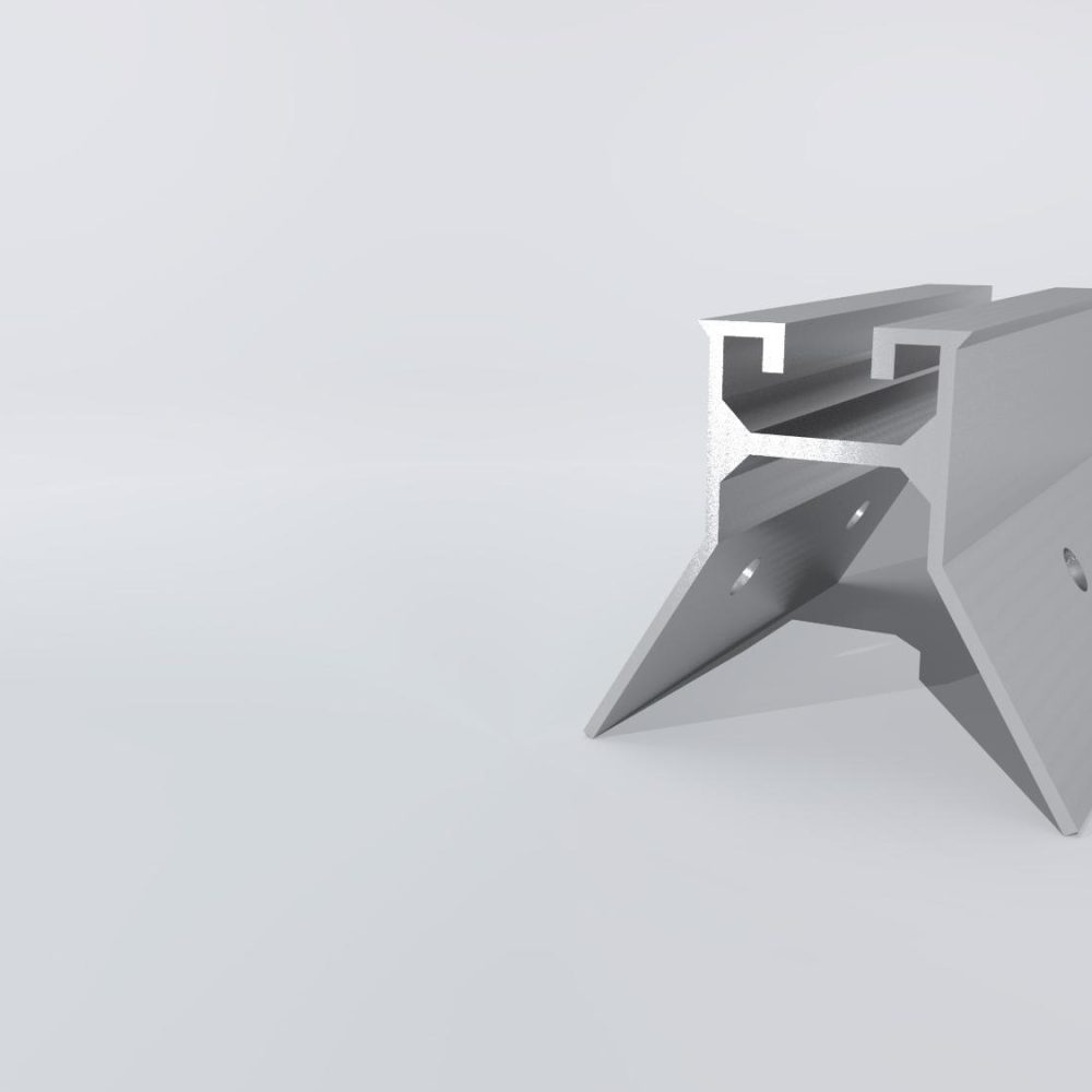 Système JORISIDE rail pour fixation sur toiture bac acier - BT Solar